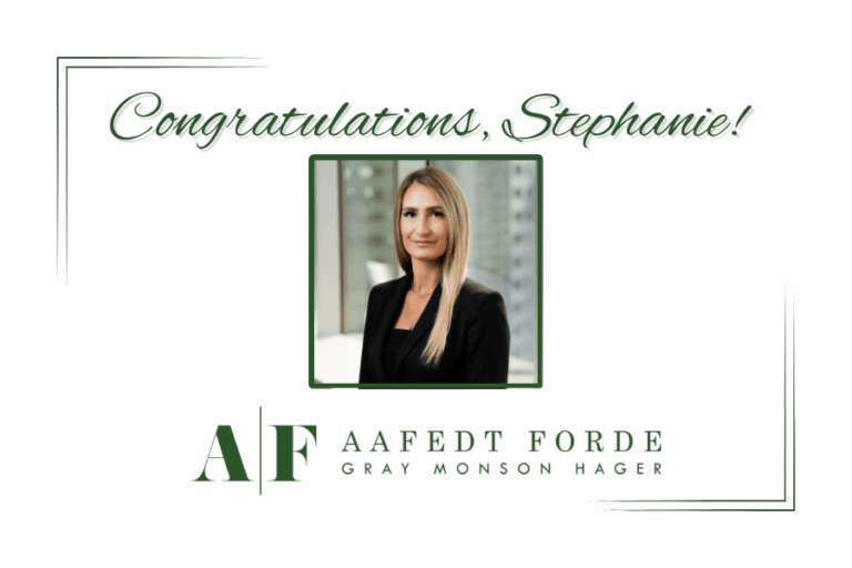 Stephanie K. Thiemann Voted Class A Shareholder - Aafedt, Forde, Gray ...